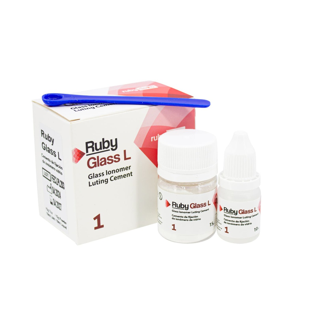 Ionómero de vidrio cementación RubyGlass L Incidental | Biotech Chile